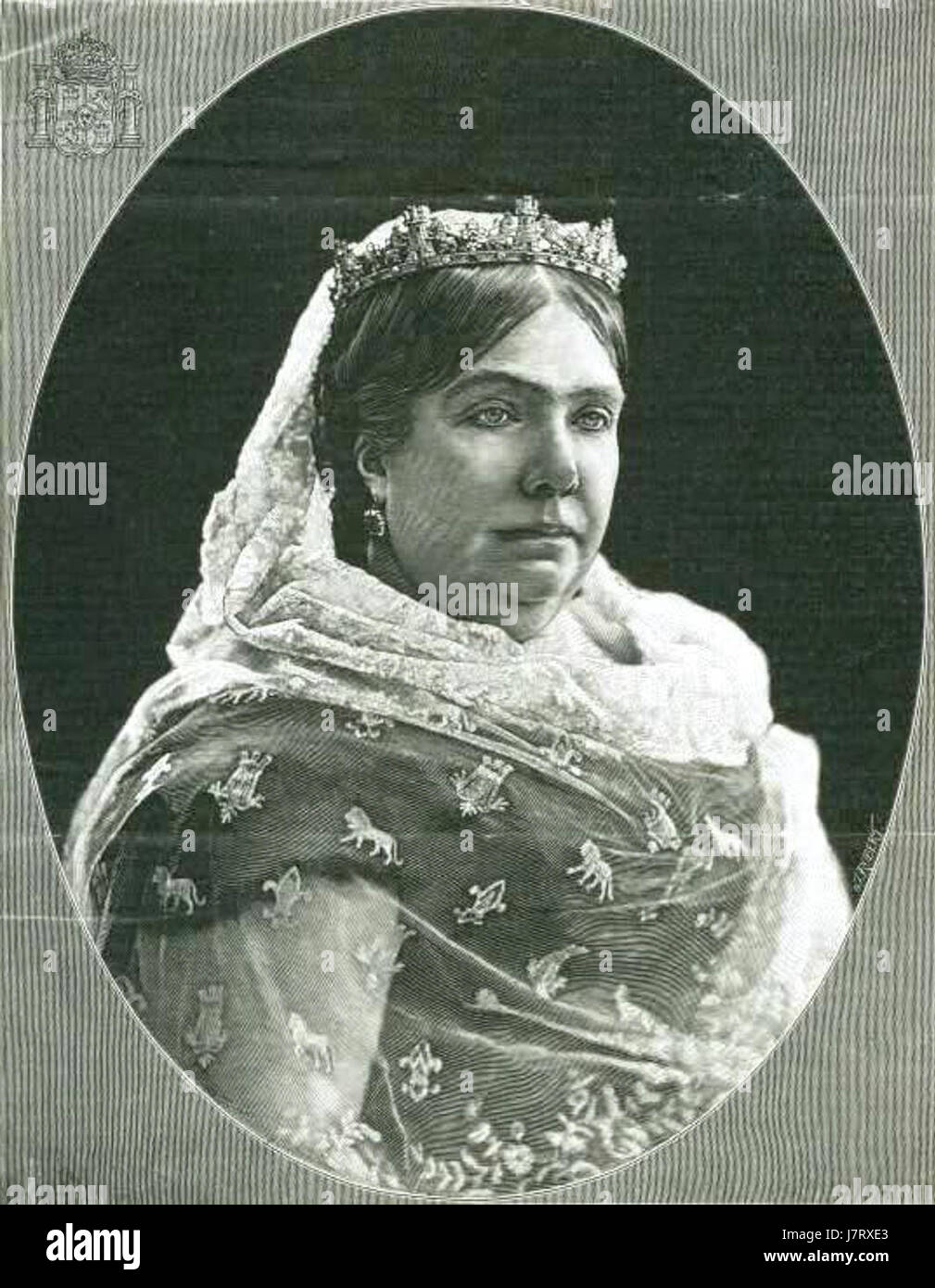 Closeup of Queen Isabel II Stock Photo - Alamy