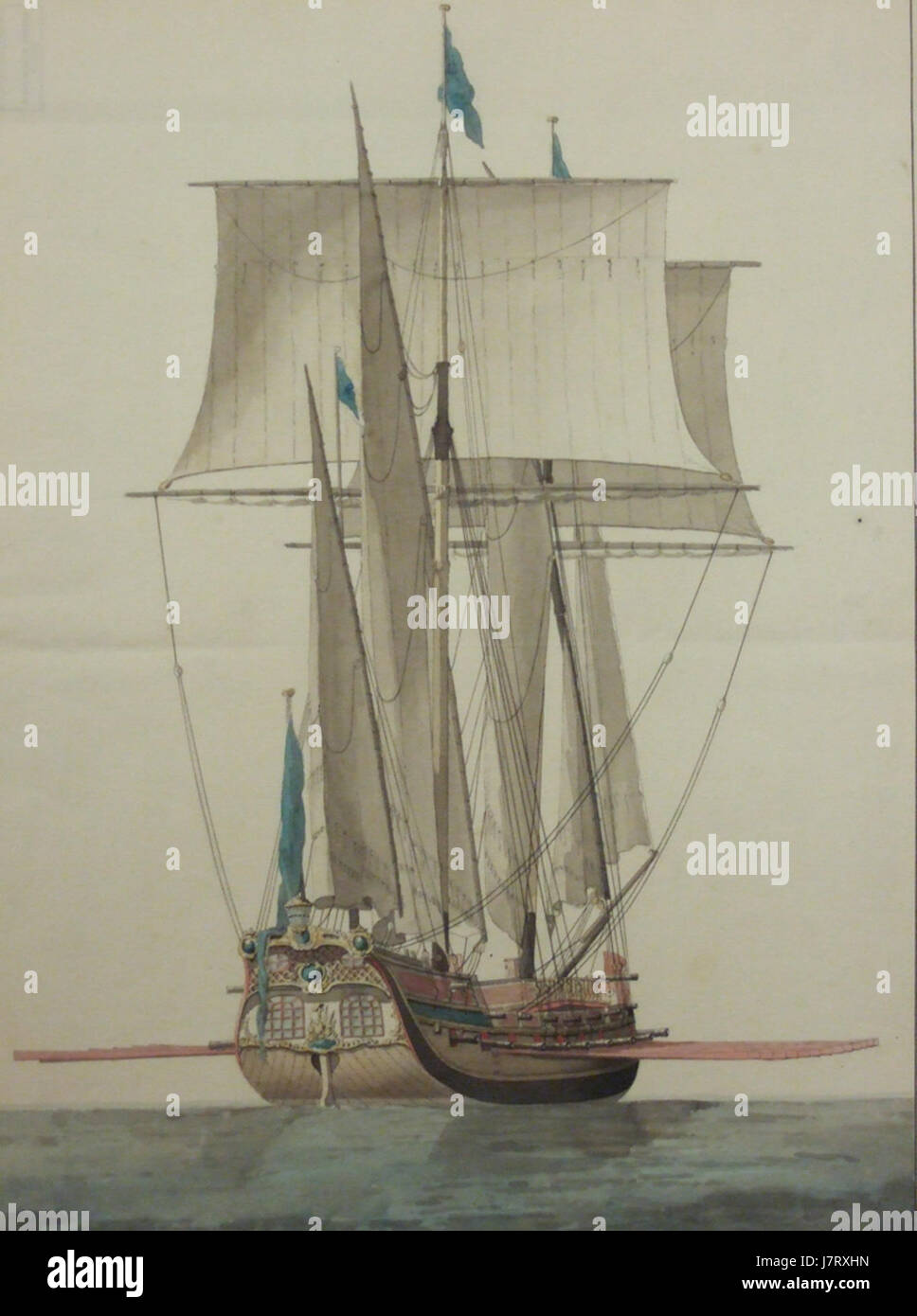 Color drawing of hemmema Oden Stock Photo - Alamy