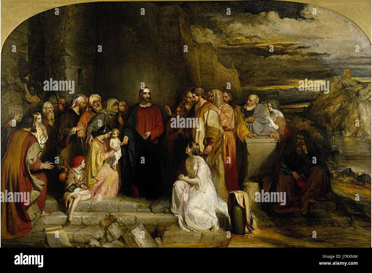 Christ Teacheth Humility Stock Photo Alamy
