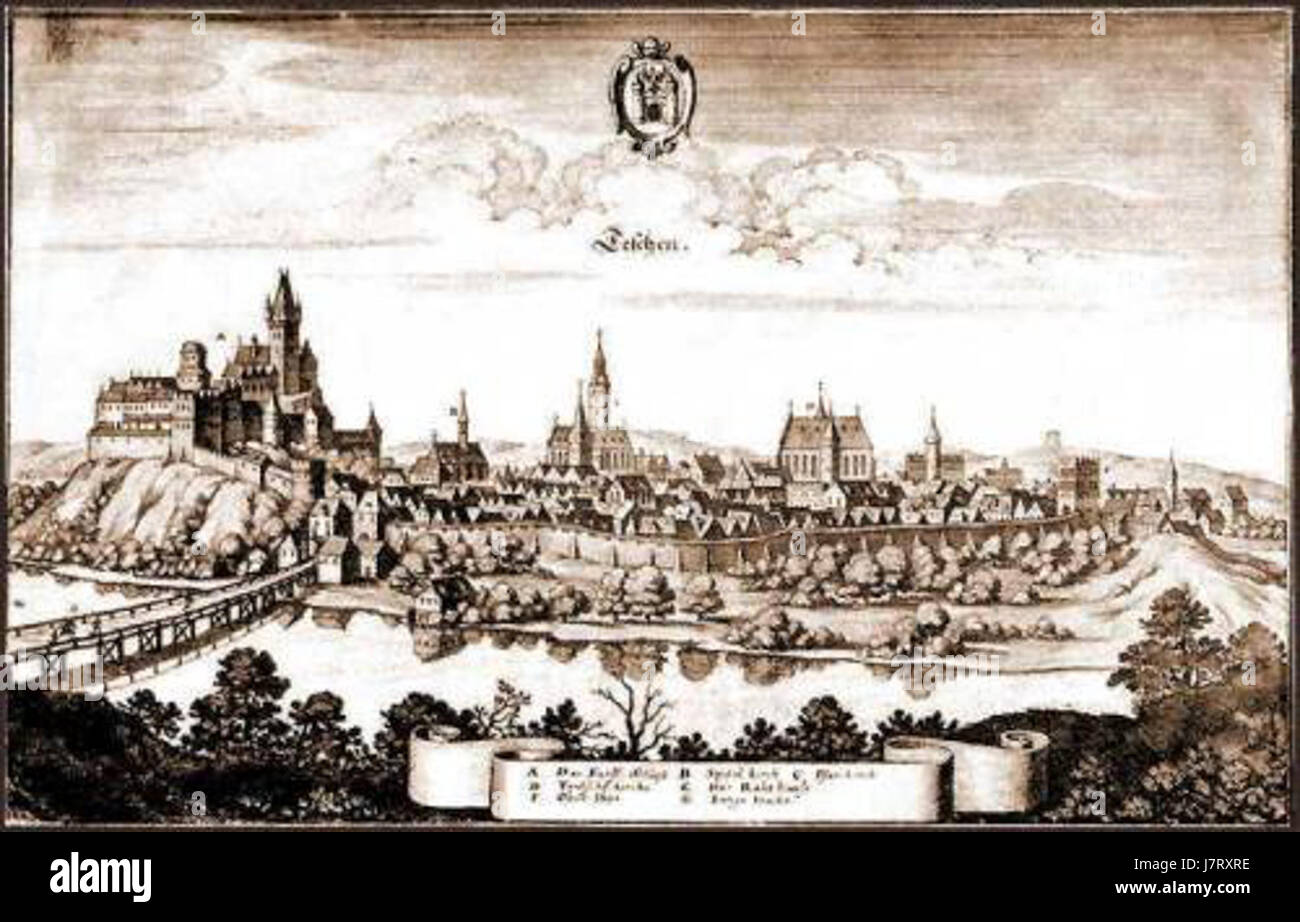 The Cieszyn Merian map, an early cartographic work, provides a detailed ...