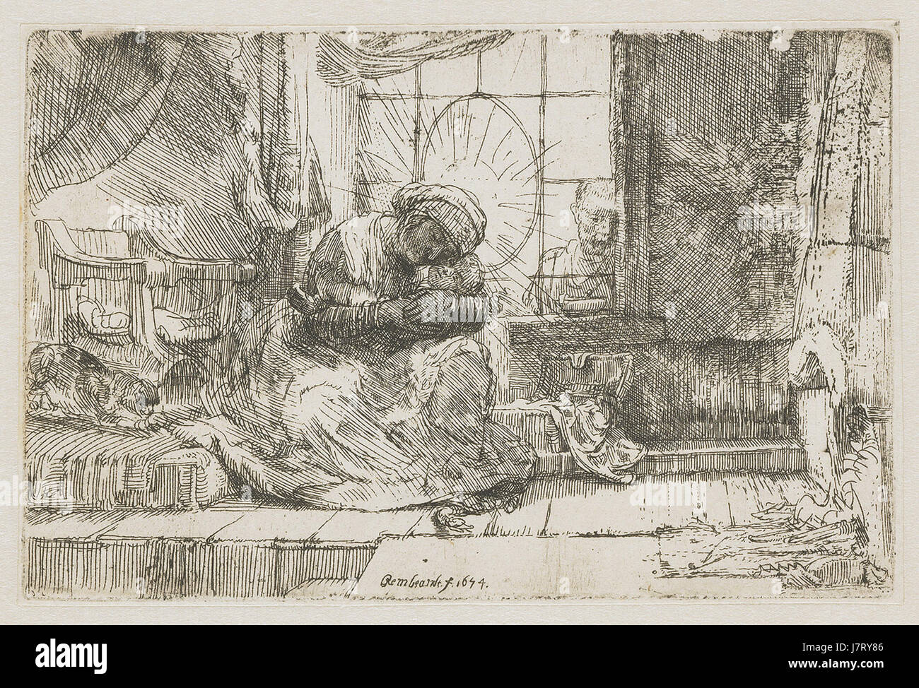 This refers to a work by Rembrandt, the renowned Dutch painter, known ...