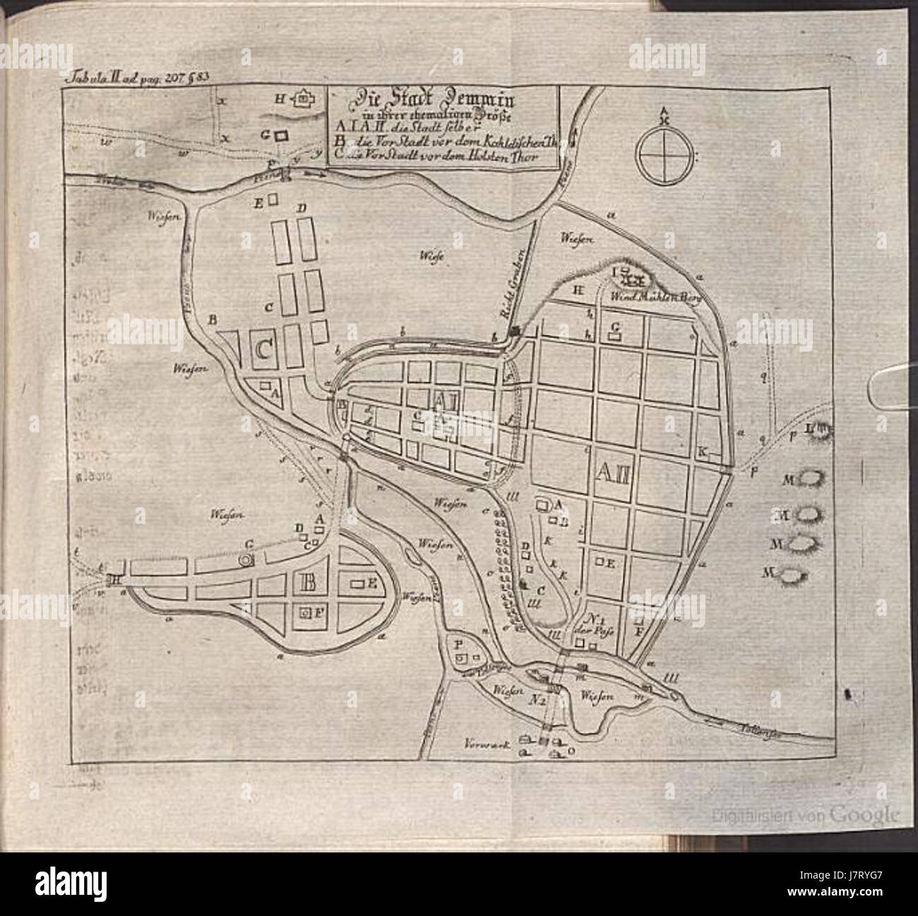 Demmin old map hi-res stock photography and images - Alamy