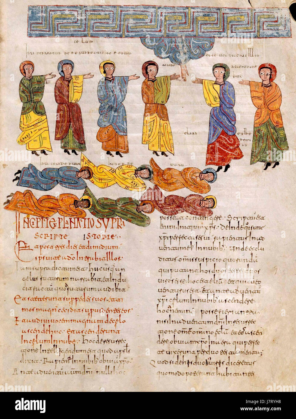 8th century illuminated manuscript hi-res stock photography and images ...