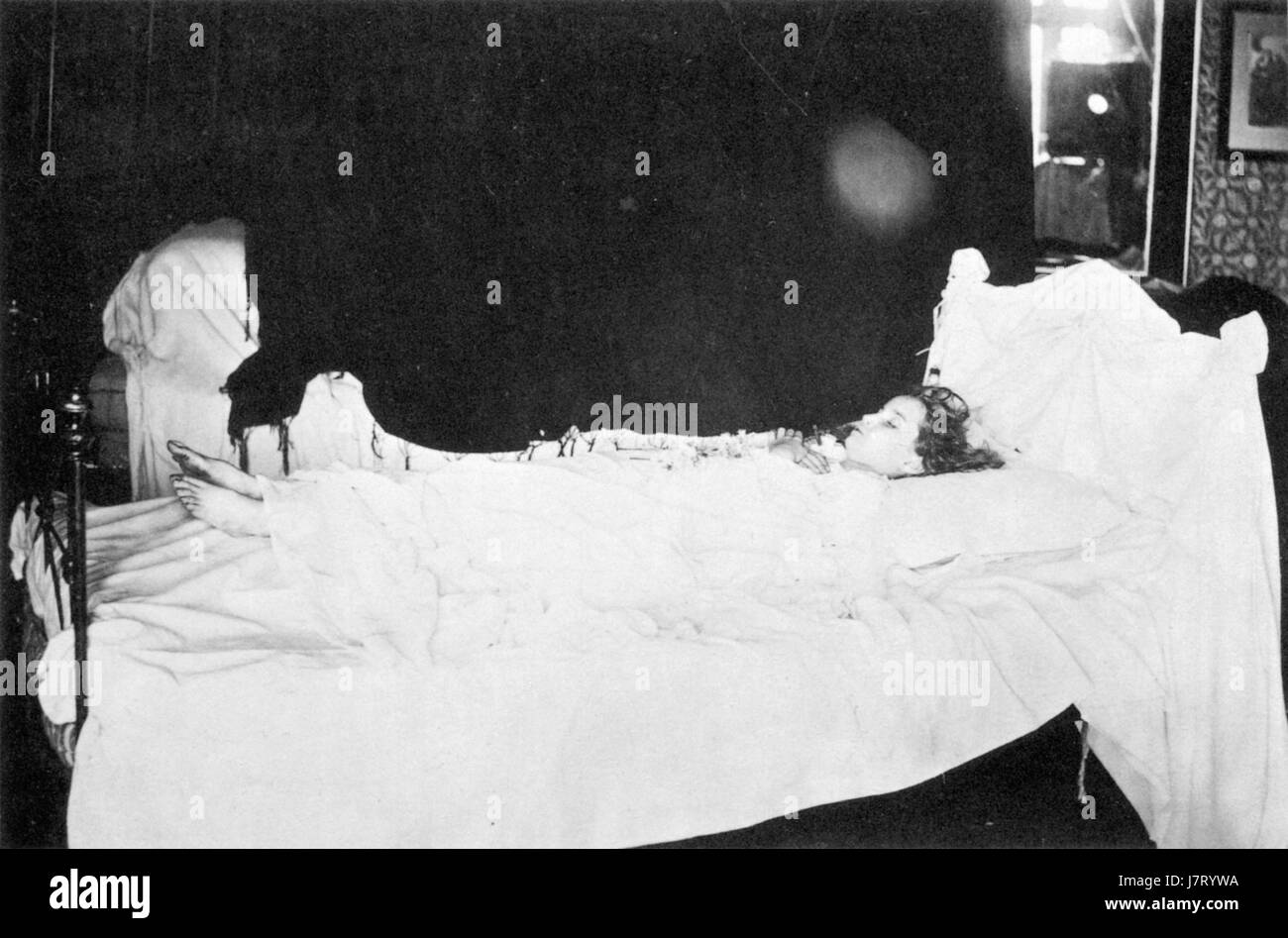 'Deathbed Study' is a photographic study by Julia Margaret Cameron ...