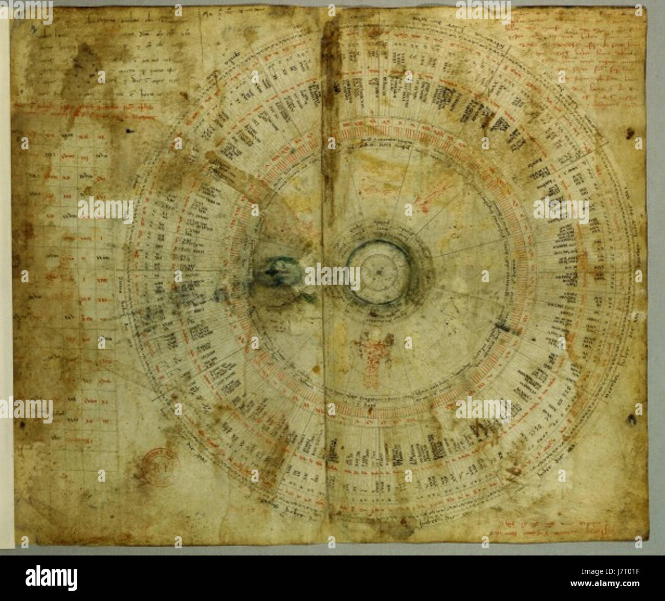 The Calendar from Pietro Vesconte, part of his 1313 atlas, is a ...