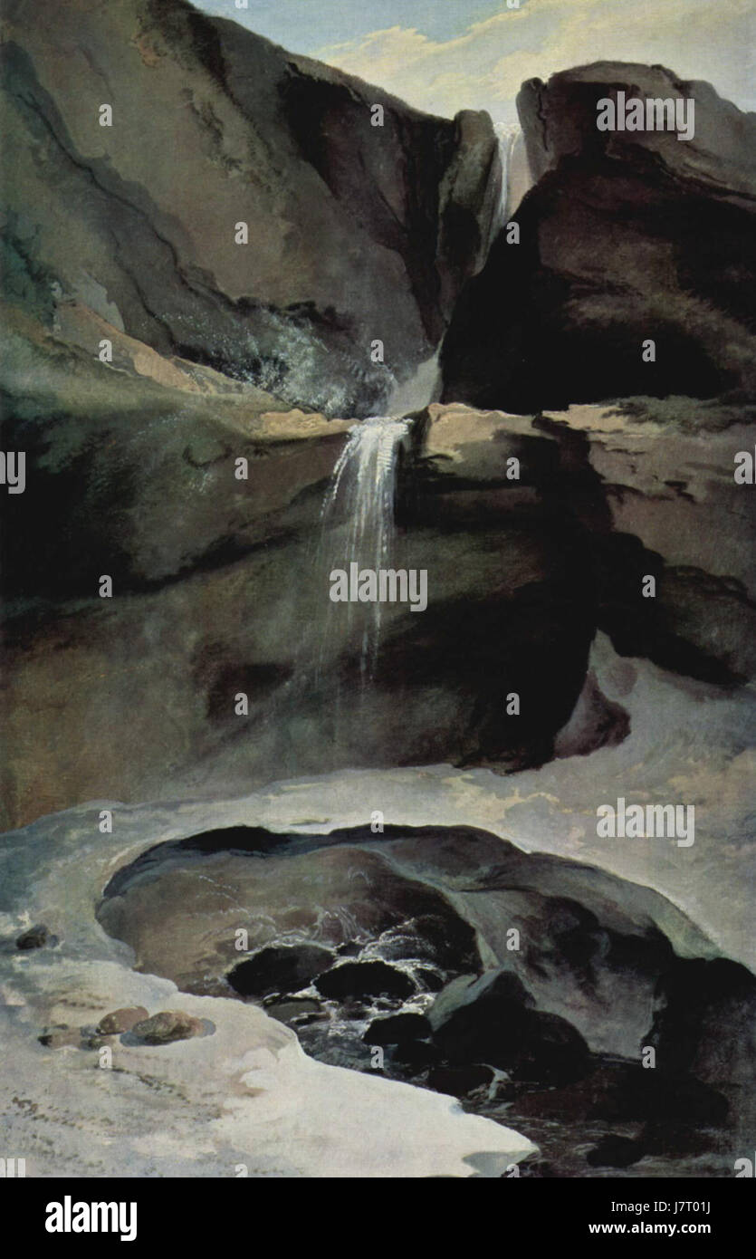 Caspar Wolf was a Swiss painter known for his dramatic depictions of ...