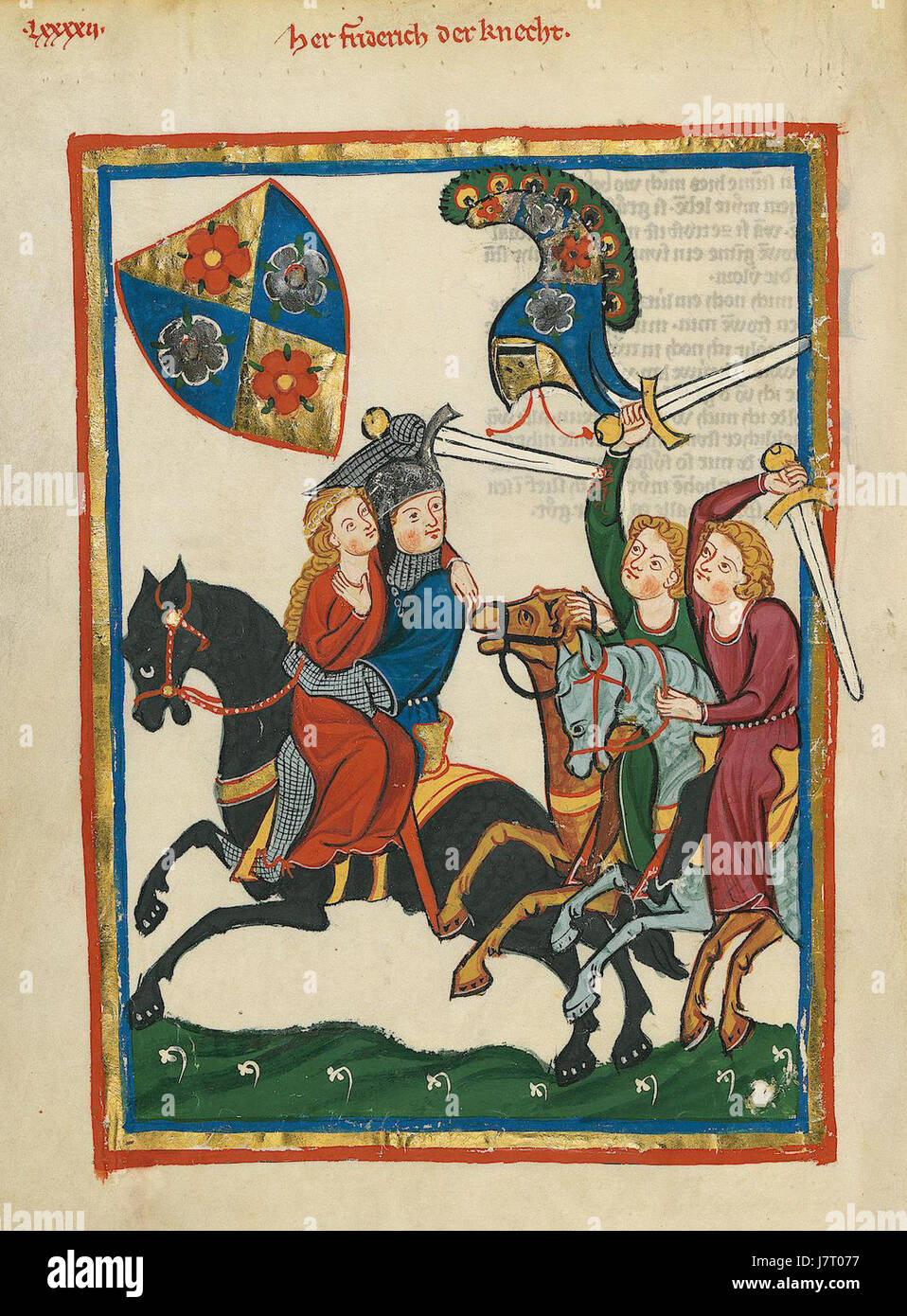 The Codex Manesse is an illuminated manuscript from the 14th century ...