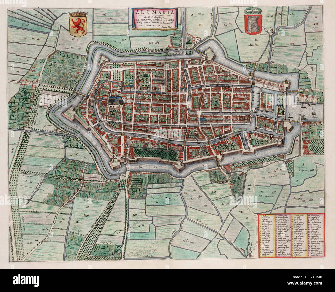 Alkmaar Alcmaria is a detailed map of the Dutch city of Alkmaar ...