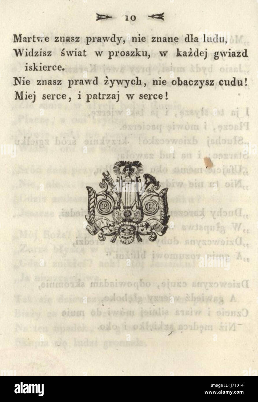 Adam Mickiewicz Poezye 1822 S010 Stock Photo - Alamy