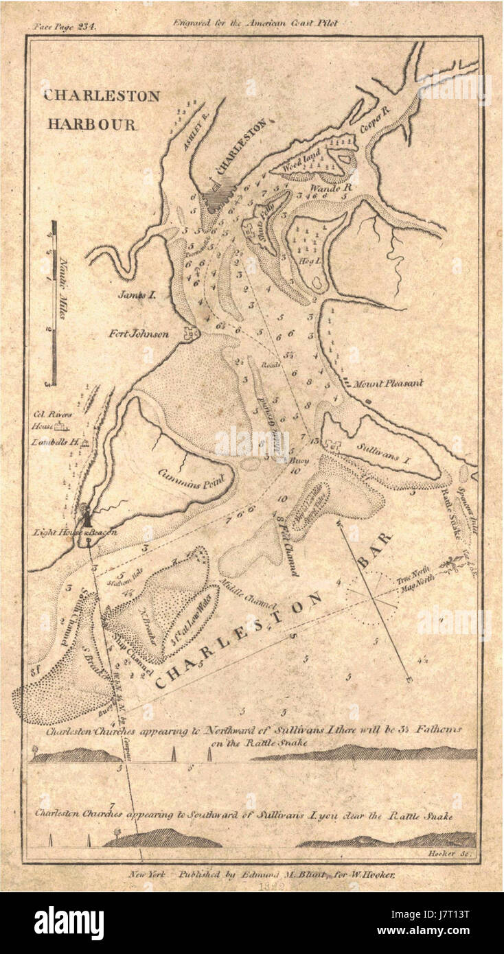 Old Map Of Charleston High Resolution Stock Photography and Images - Alamy