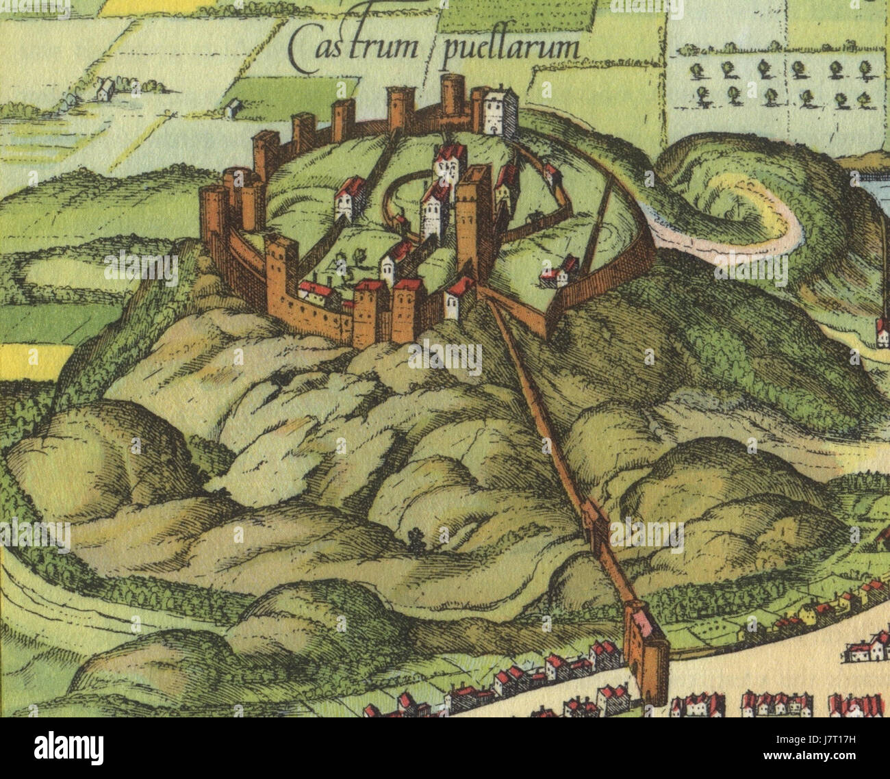 Medieval edinburgh map hi-res stock photography and images - Alamy