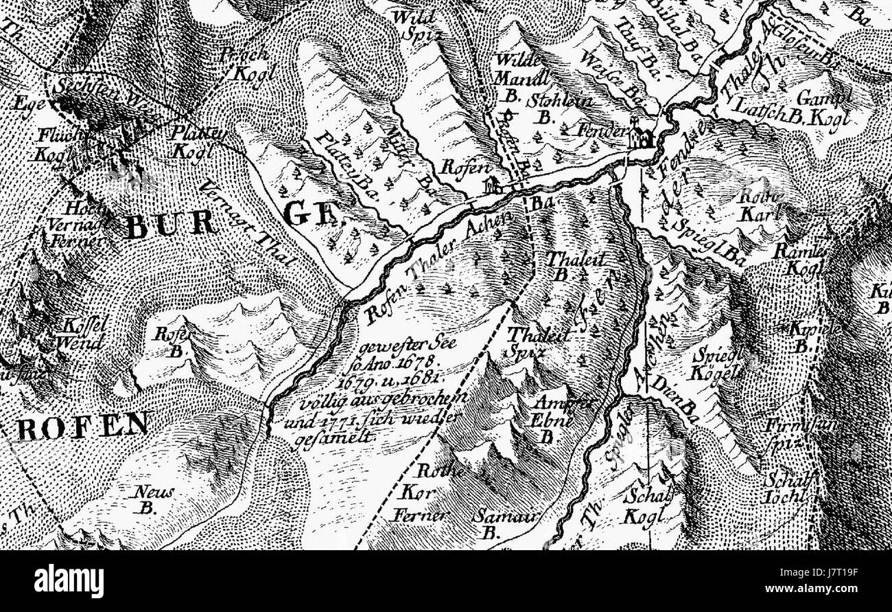 This map, *Atlas Tyrolensis*, presents a detailed view of Tyrol, a ...