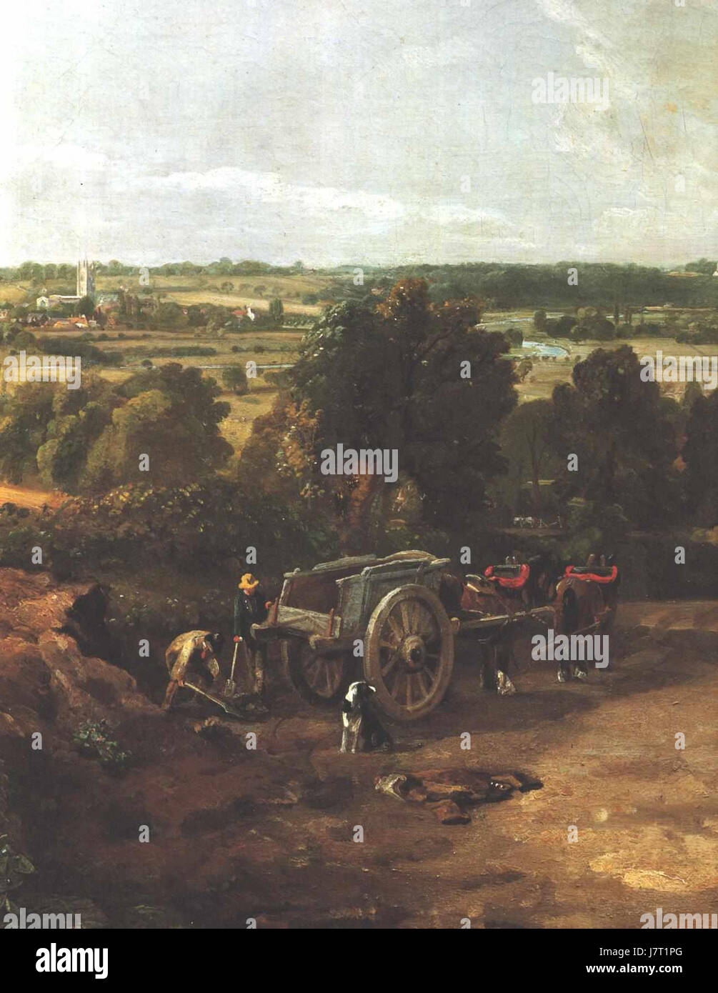 Constable John Das Stour Tal und Dedham village Stock Photo - Alamy