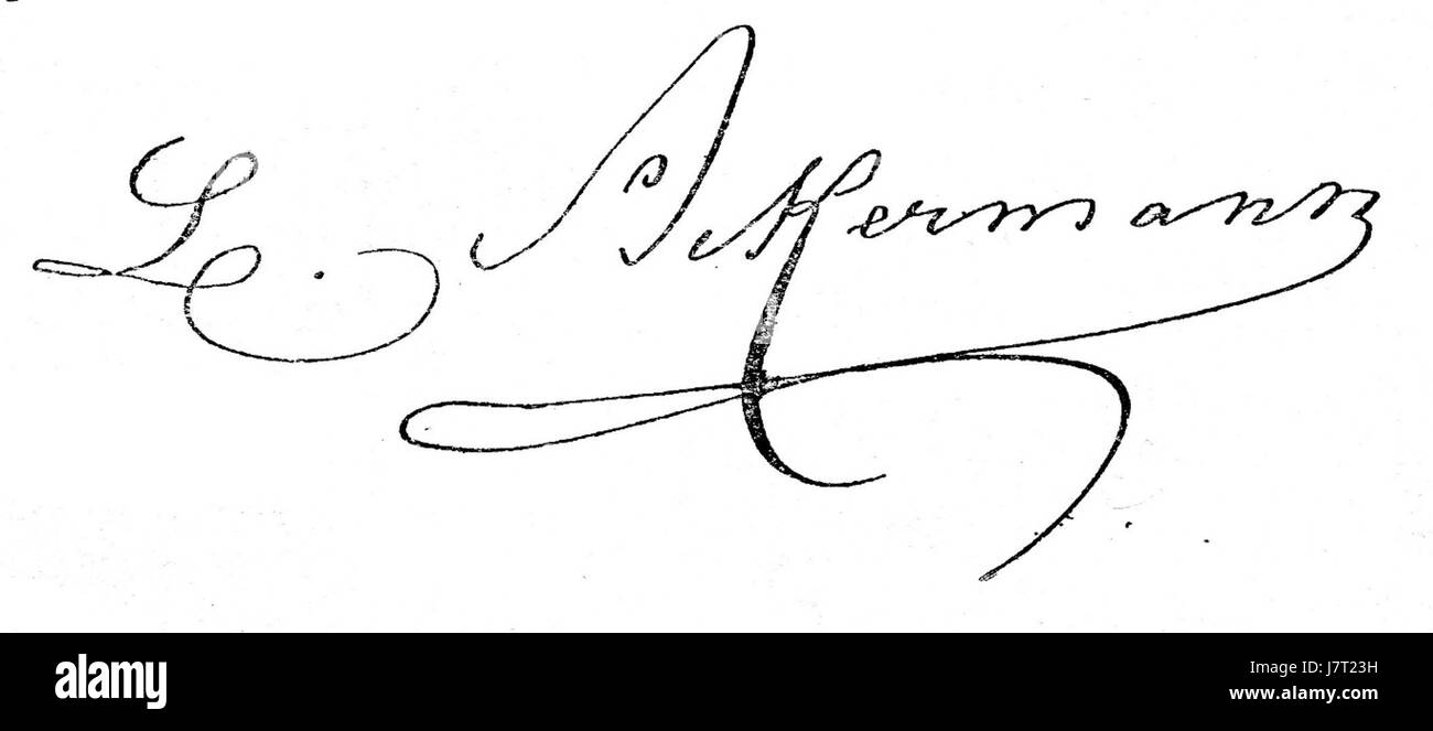 Signature Louise Victorine Ackermann Stock Photo - Alamy