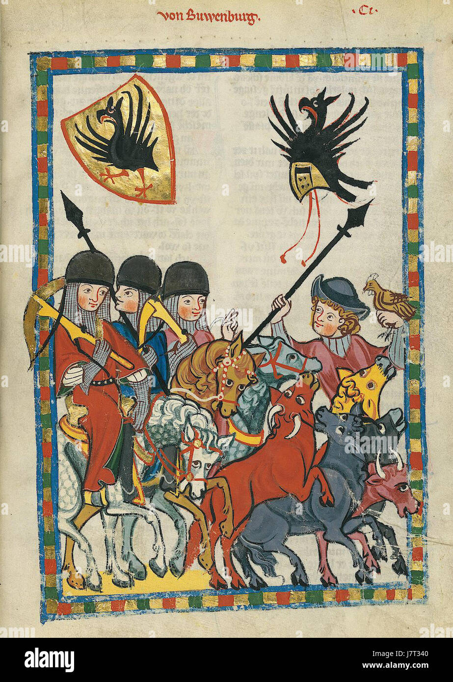 The Codex Manesse is a famous medieval manuscript containing important ...