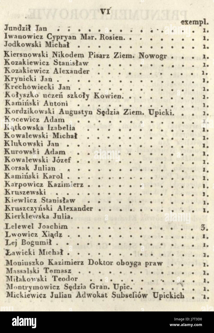 A work by Adam Mickiewicz, titled 'Poezye' from 1822, which includes ...