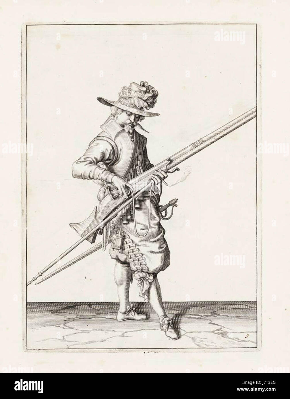 Aanwijzing 9 voor het hanteren van het musket V lont versoeckt (Jacob ...