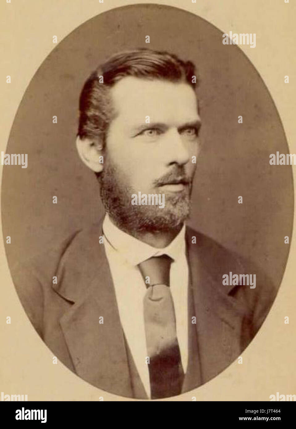 The portrait of Anton Kos Cestnikov, painted by Standl, captures the ...