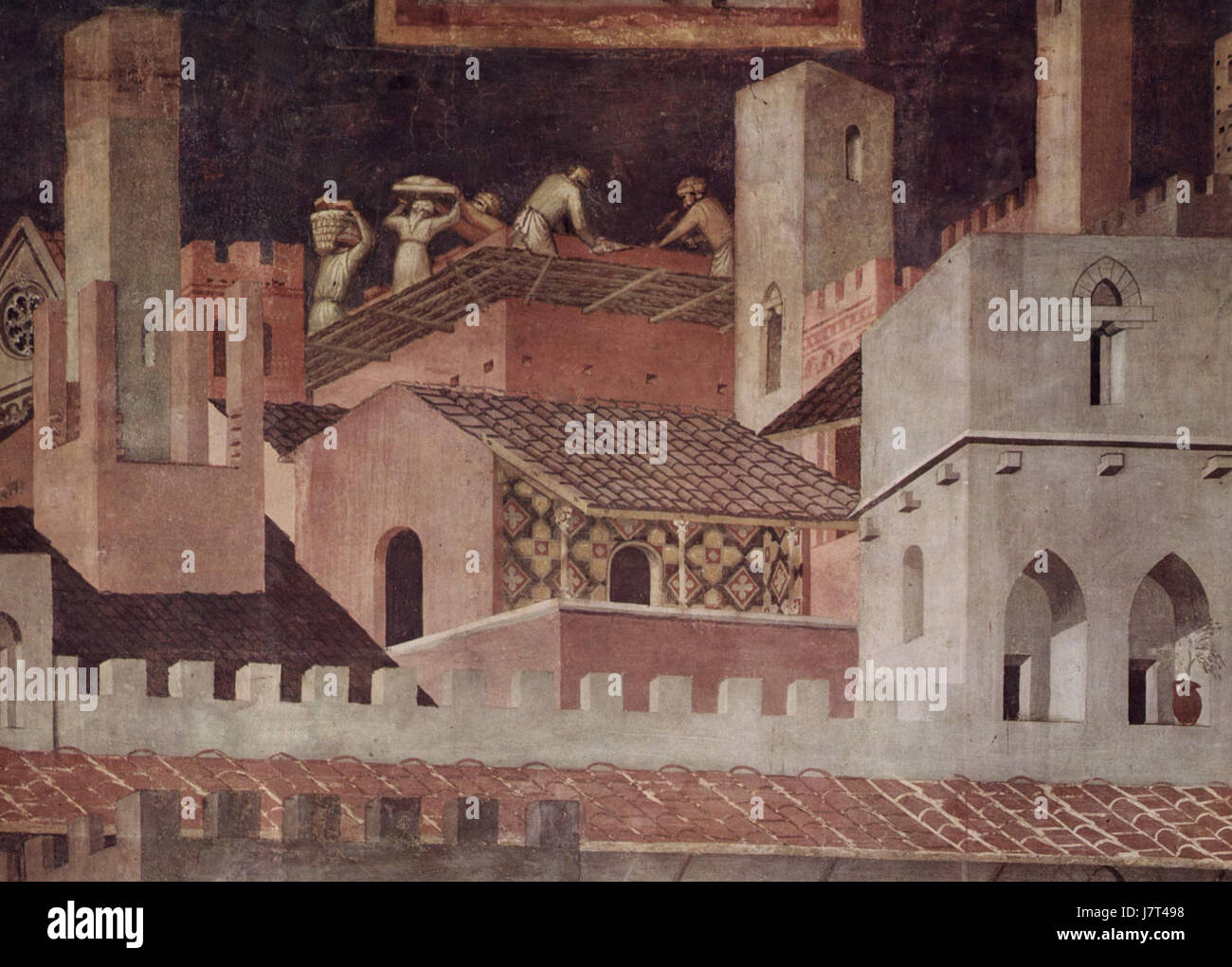 Ambrogio lorenzetti frescoes siena hi-res stock photography and images ...