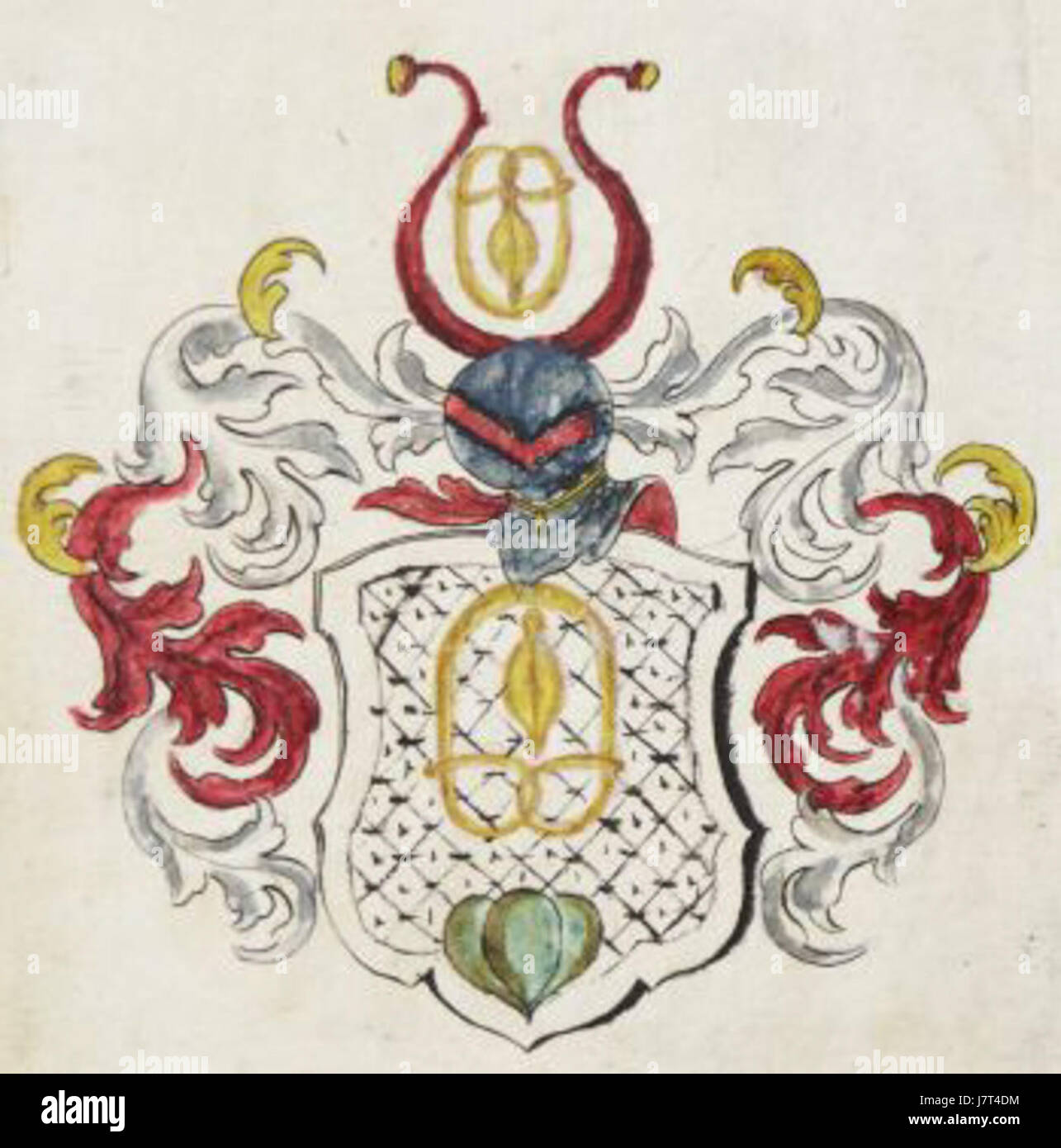 The Beck family coat of arms from Schaffhausen is an emblematic ...