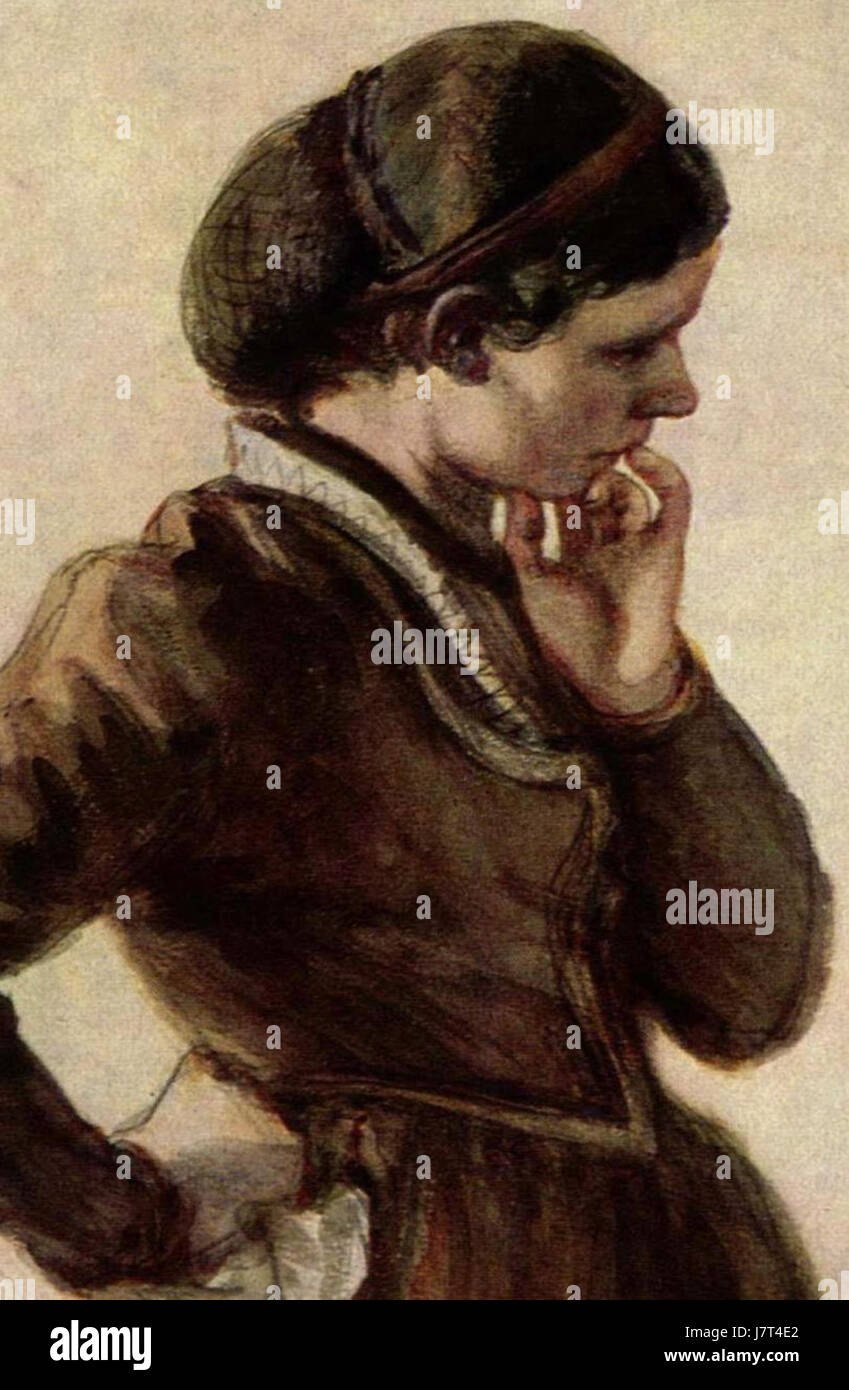 Adolf Friedrich Erdmann von Menzel cropped Stock Photo - Alamy