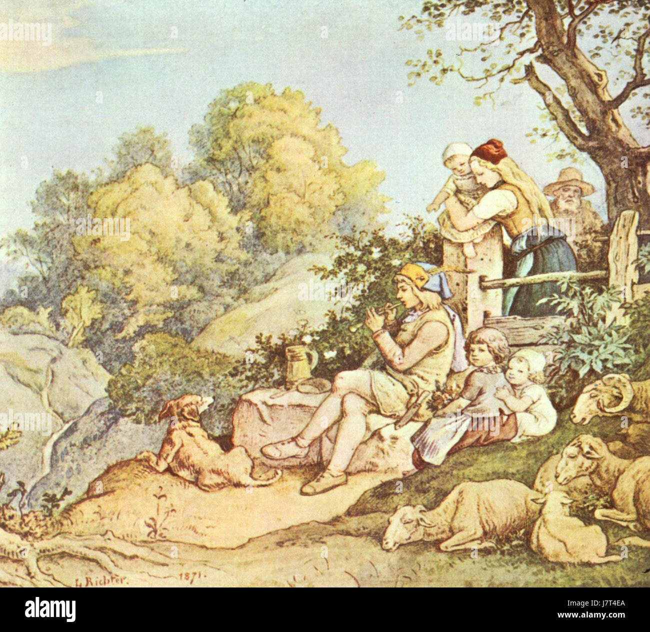 Adrian Ludwig Richter was a 19th-century German painter, best known for ...