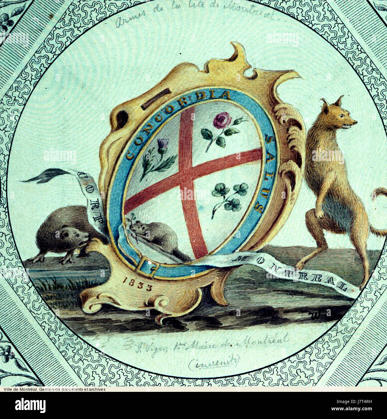 The Armoiries of Montreal refers to the heraldic coat of arms of ...