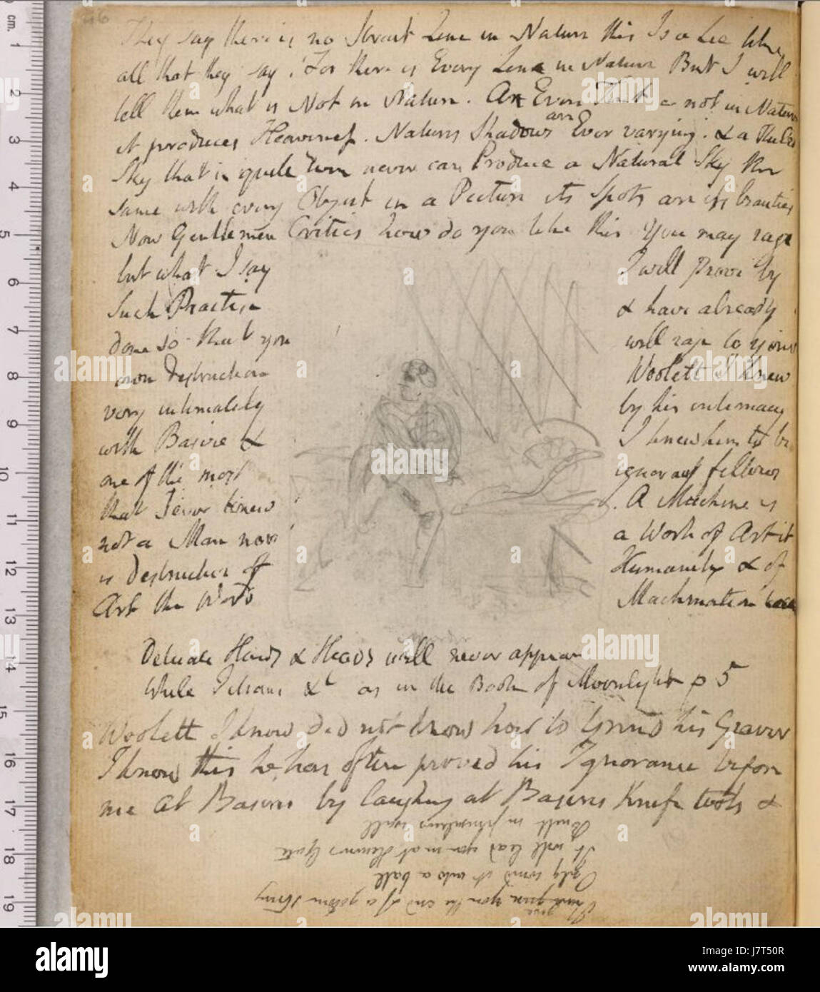 This refers to a page from the manuscript notebook of the English poet ...