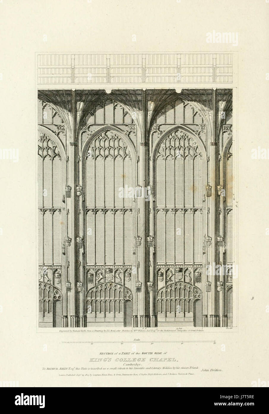 This engraving from Britton's Architectural Antiquities series depicts ...