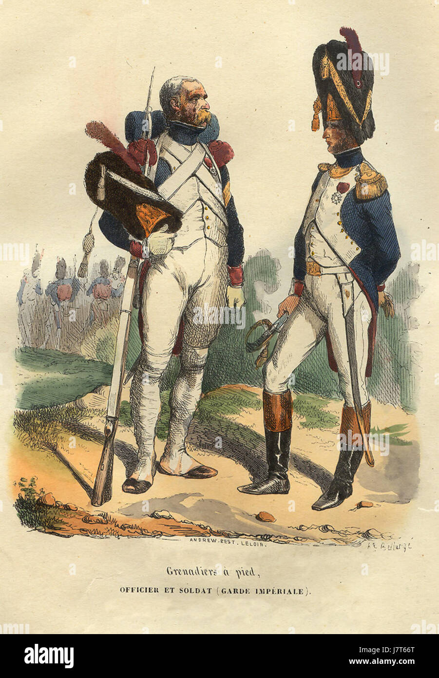 The Bellange Grenadiers Garde refers to a military unit, likely linked ...
