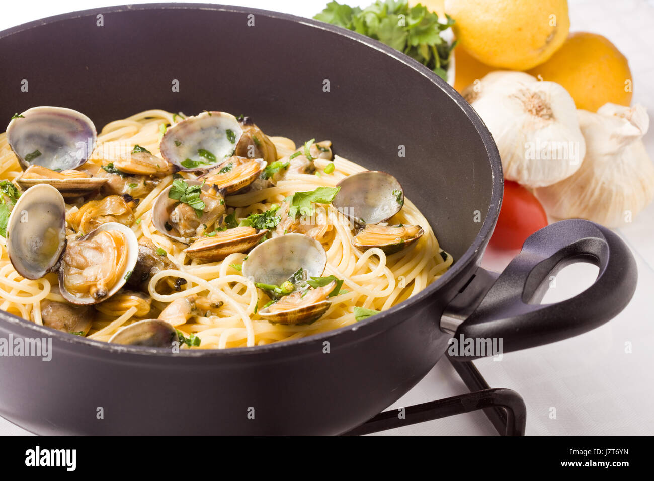 food aliment angle fish boil cooks boiling cooking spaghetti seafood ...