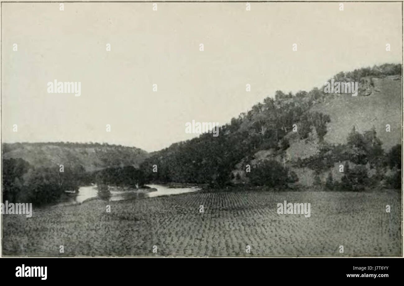 The Oneota River, located in Iowa, is known for its bluffs and natural ...