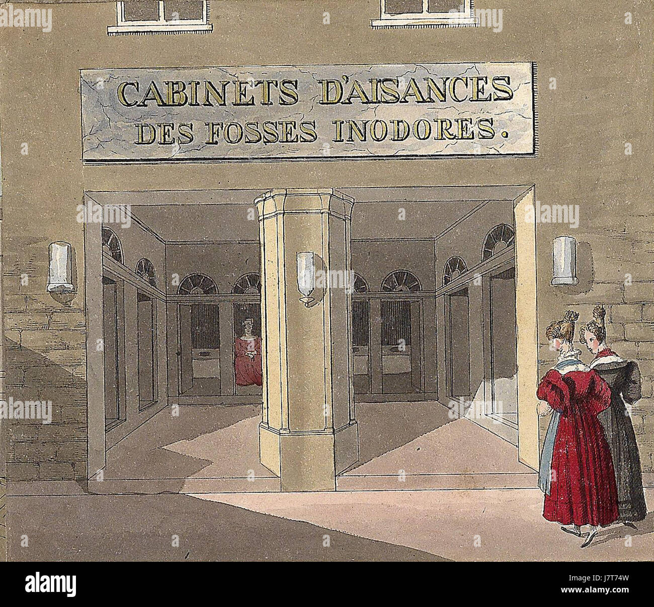 Cabinets d'aisances 1 Stock Photo - Alamy