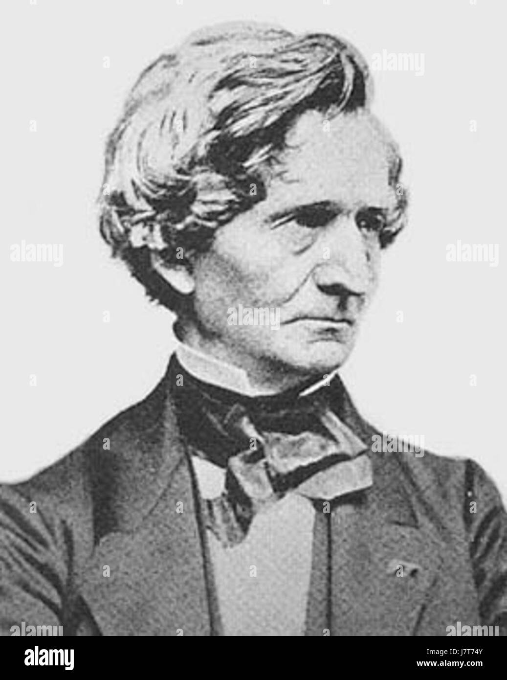 Hector Berlioz, renowned French composer, pictured in 1863. Known for his dramatic works ...