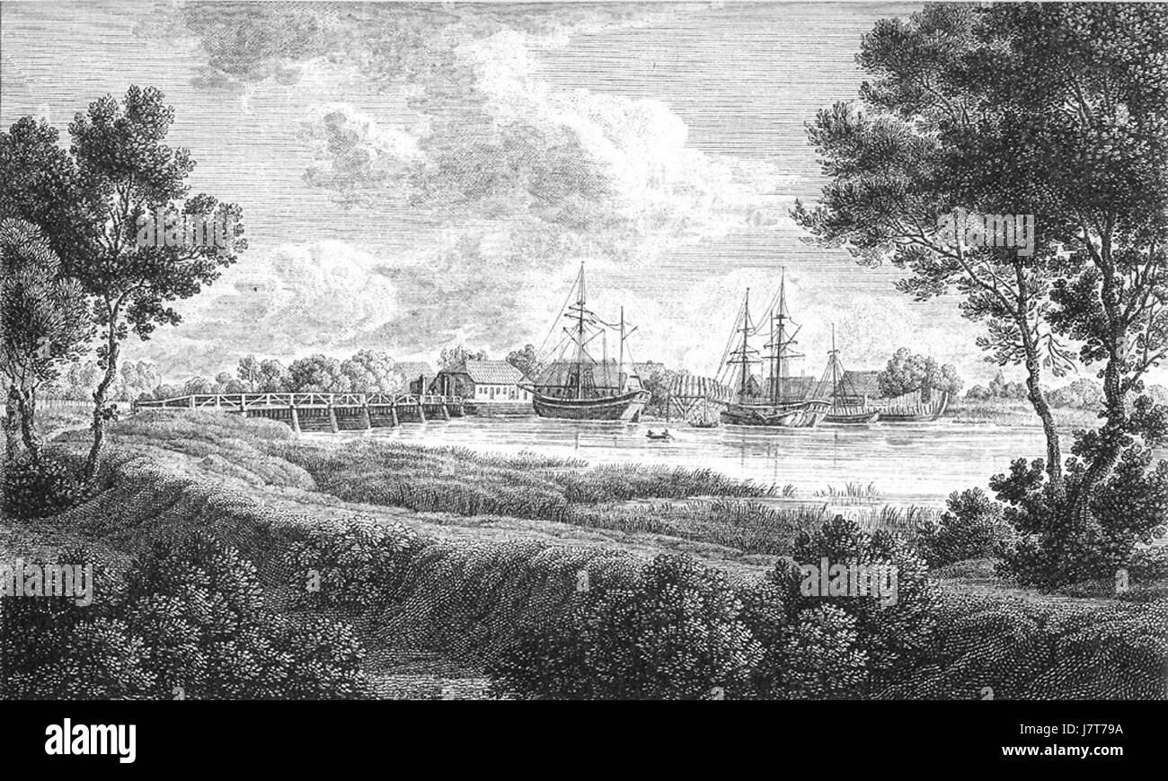 This image represents a historical scene of a castle (Burg) near Bremen ...