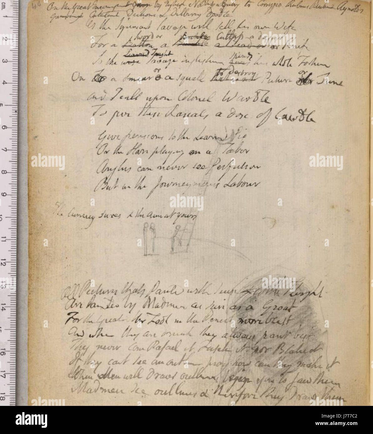'Blake manuscript Notebook page 040' is a page from William Blake's ...