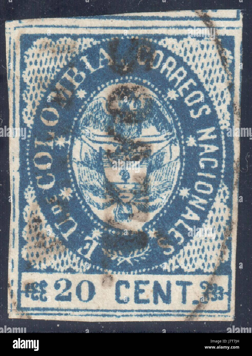 Colombia's 1865 Sc39 refers to a stamp issued by Colombia in 1865, part ...