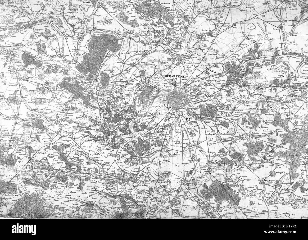 Cassini map paris hi-res stock photography and images - Alamy