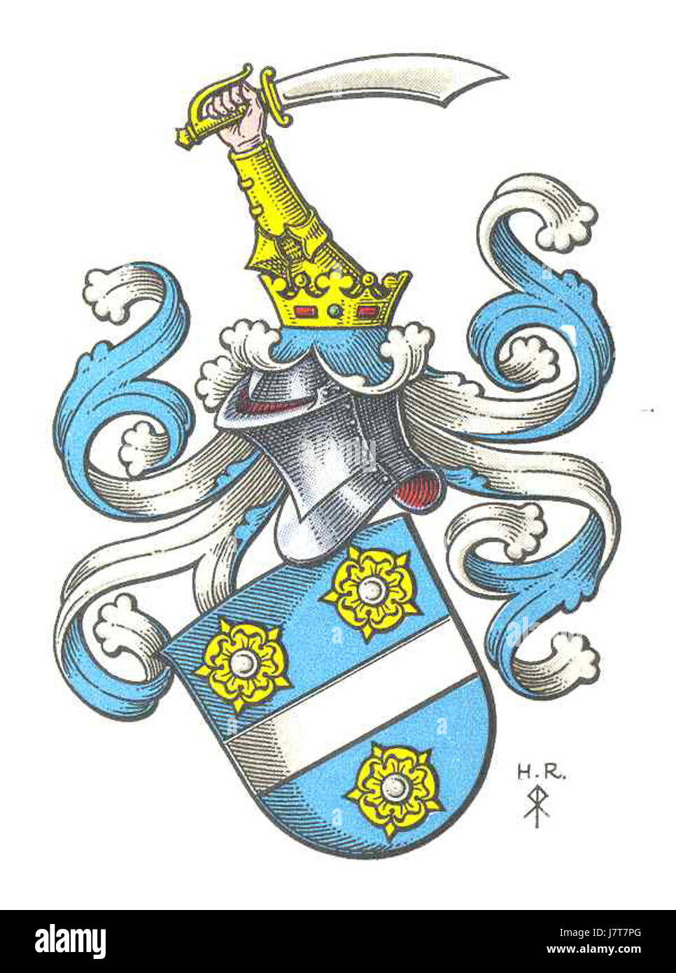 The 'Chapeaurouge Wappen' refers to a heraldic coat of arms, likely ...