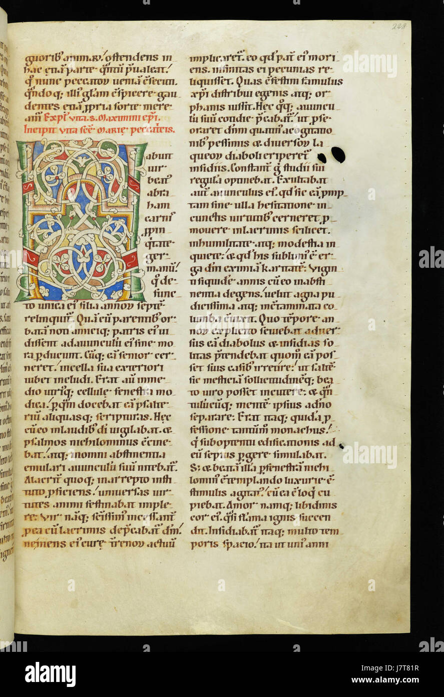 *Codex Bodmer 127 228r* is part of a collection of ancient manuscripts ...