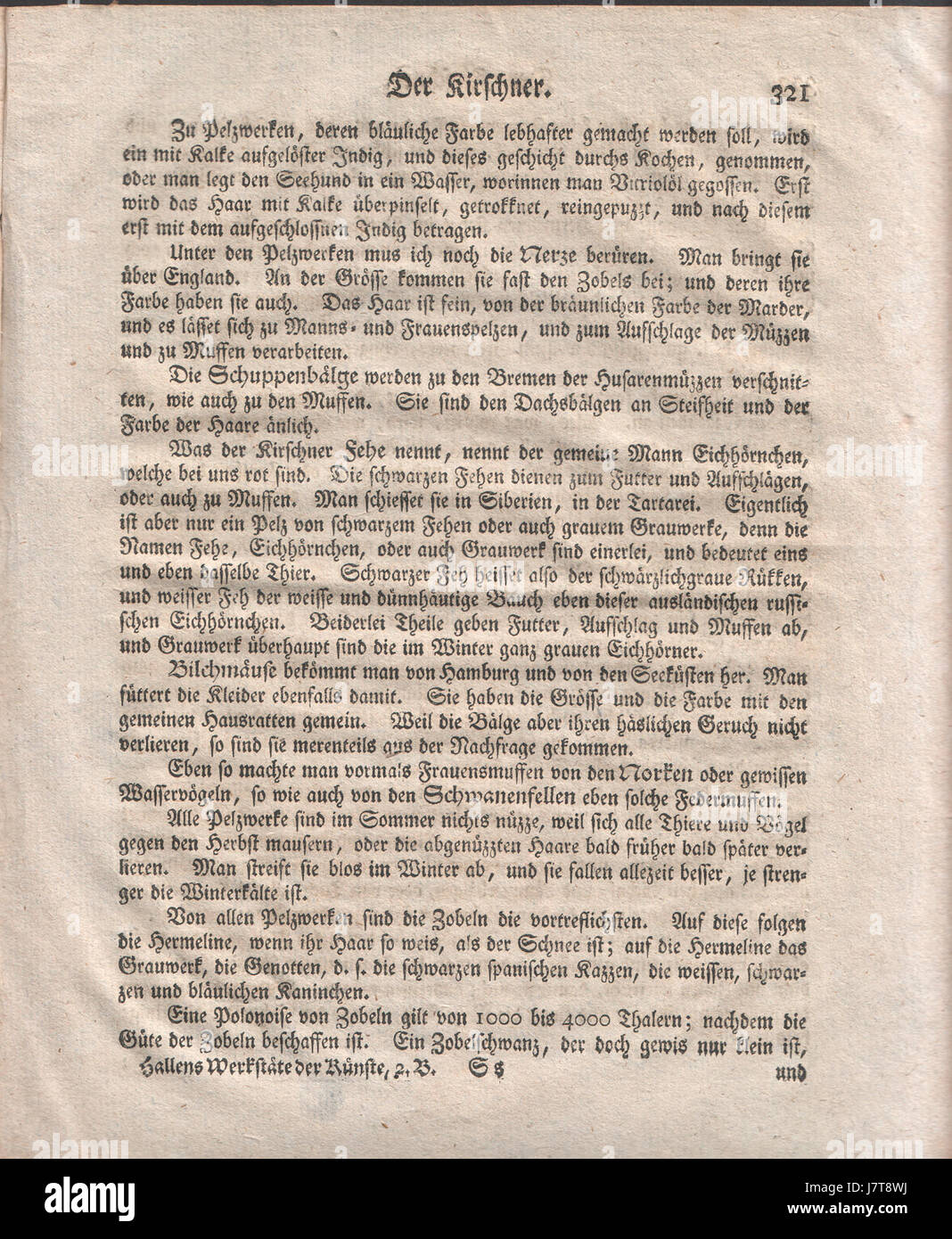 This title refers to a page (321) in a publication or book titled 'Der ...