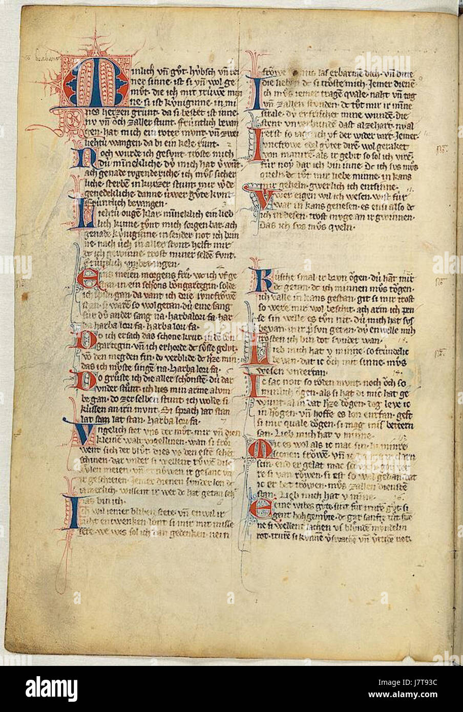 Manuscripts the 14th century germany hi-res stock photography and ...