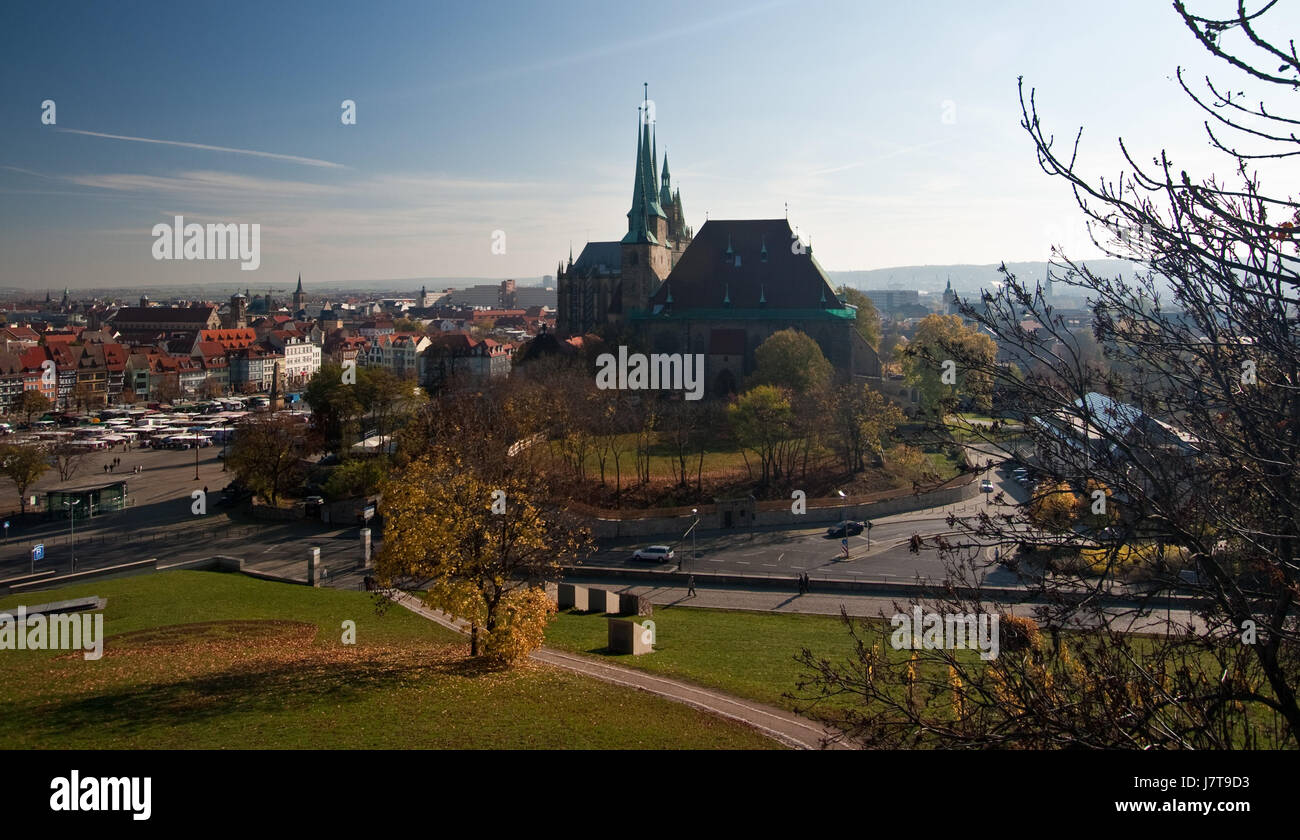 church cathedral europe germany german federal republic thuringia ...
