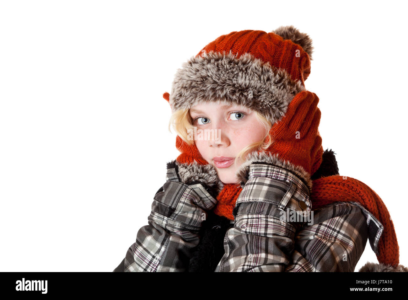 winter cold catarrh cap scarf child girl girls healthy earnest ...