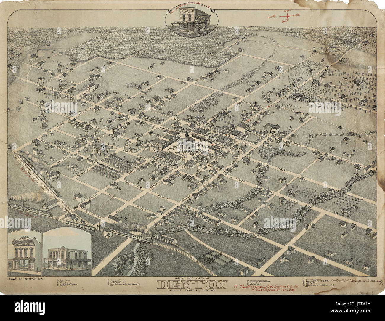 1883 map of texas hi-res stock photography and images - Alamy