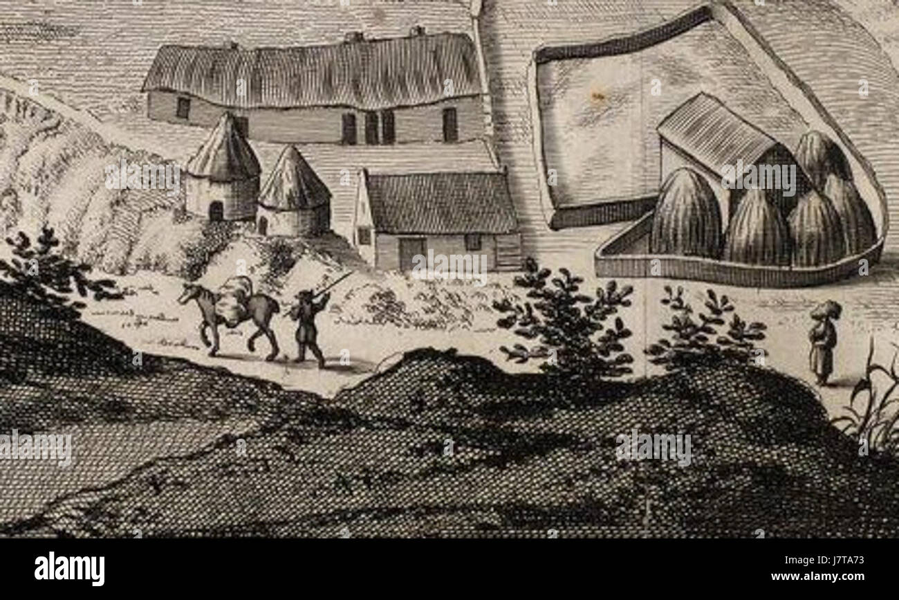 17thC Scottish Lowland farm Stock Photo - Alamy