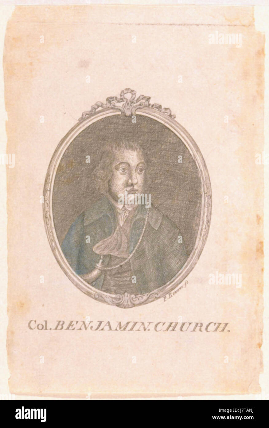 Col Benjamin Church by Paul Revere Stock Photo - Alamy