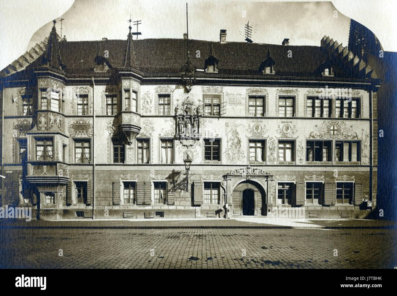 Basler Hof, a historic building located in Basel, Switzerland, from the ...