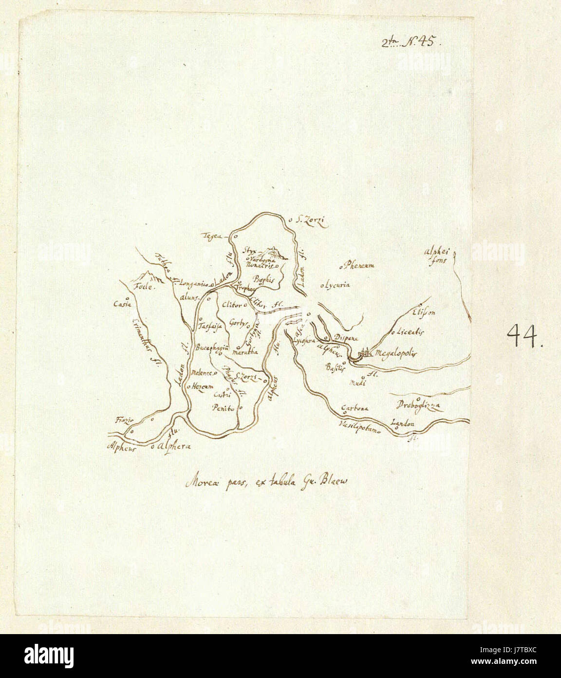 '9 Morea pars' refers to a historical map or region, potentially ...