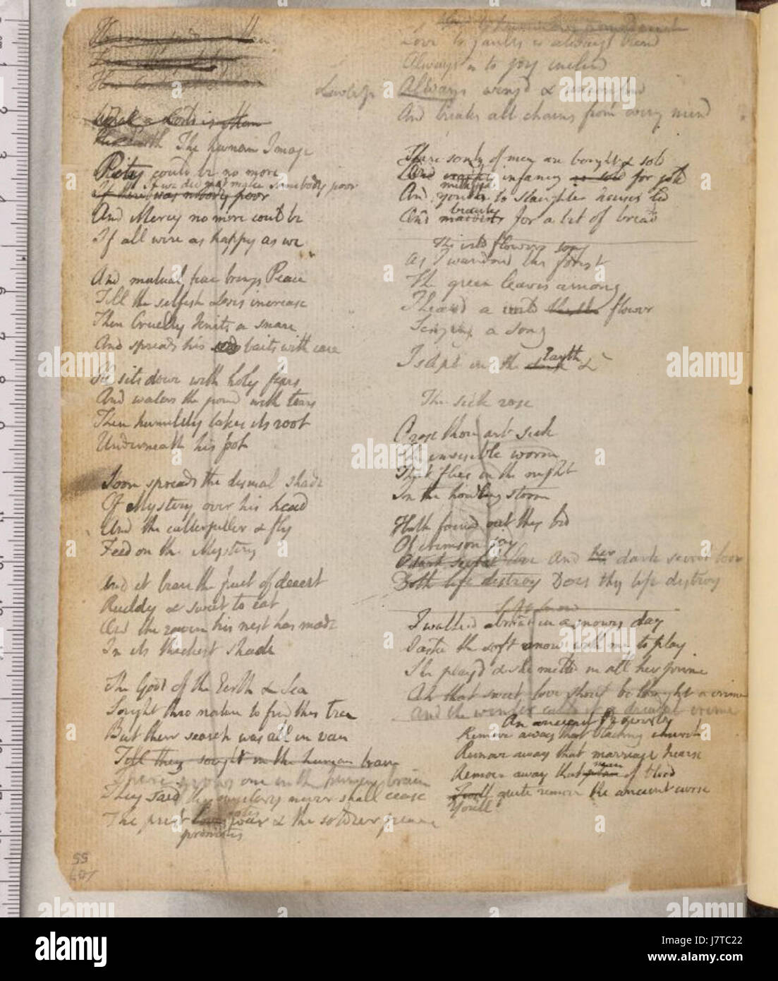 This page from the Blake manuscript reveals one of William Blakeâ€™s ...